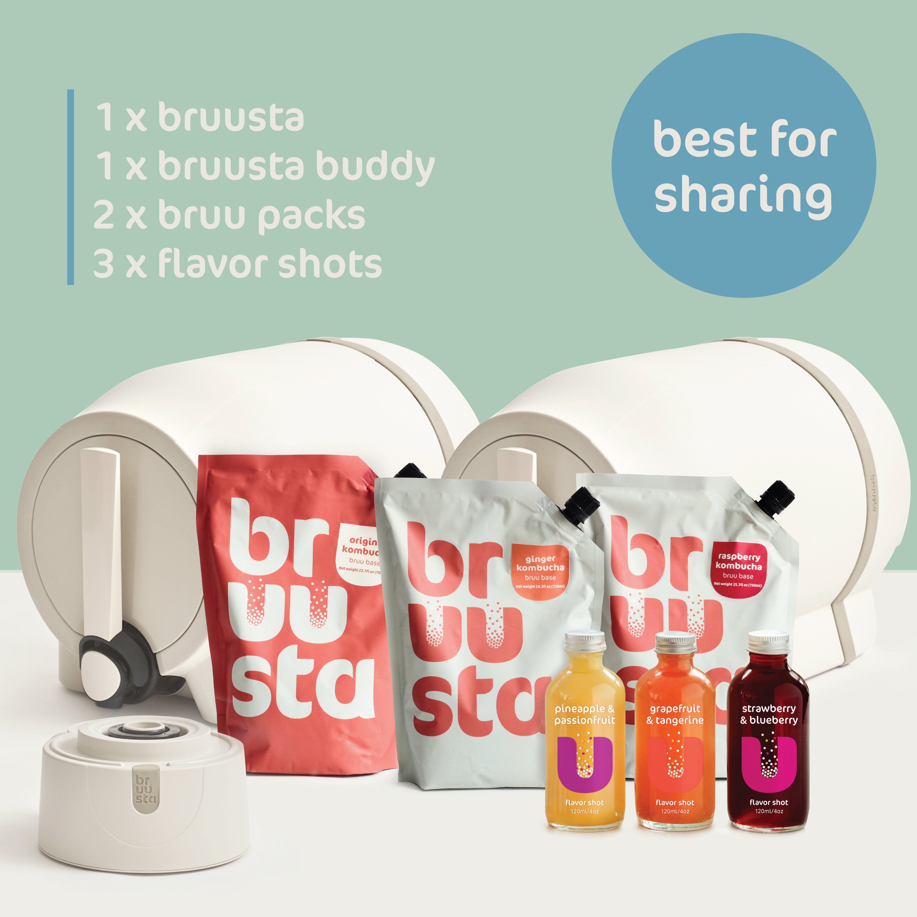 Bruusta, the smarter way to drink kombucha.